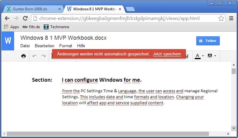 Google Chrome: MS Office-Dokumente ansehen/bearbeiten | Borns IT- und ...